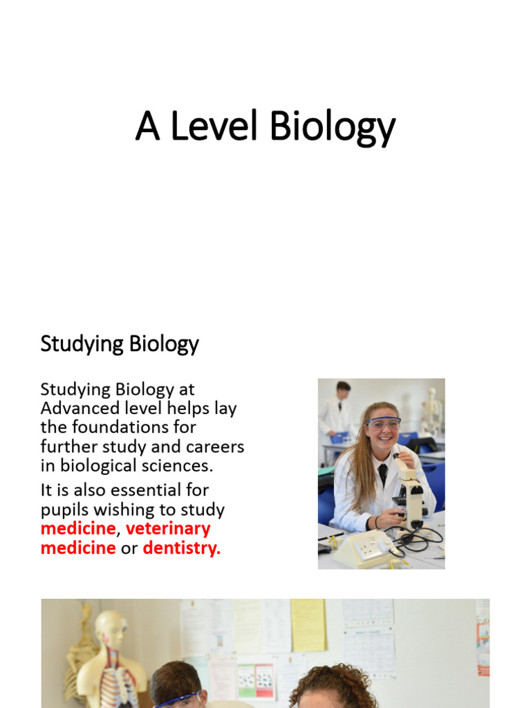 A-Level Biology Course Overview | PDF | Biology | Organisms
