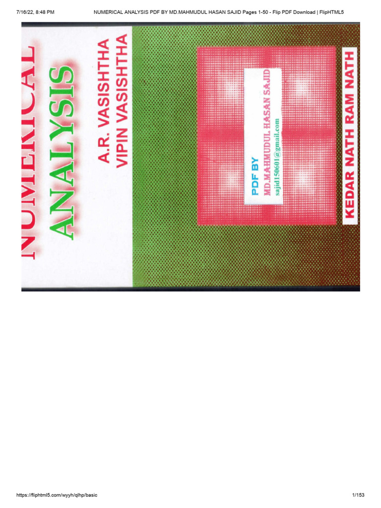 Numerical Analysis Guide | PDF | Computing | Graphics Software