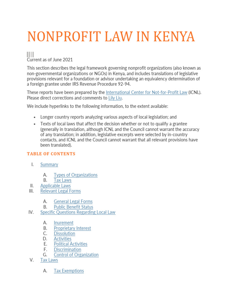 Kenya Country Note June 2021 Final (8293) | PDF | Liquidation ...