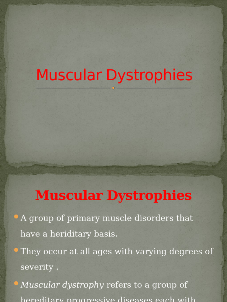 8- Muscular Dystrophies | PDF | Muscular Dystrophy | Diseases And Disorders