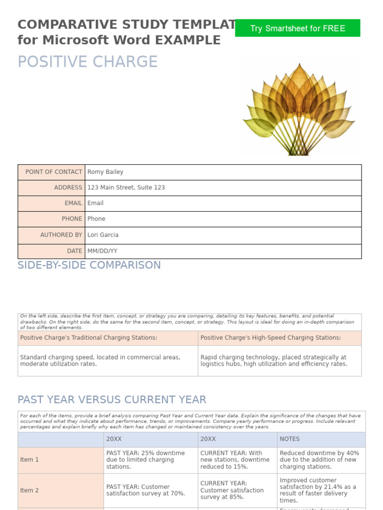IC-Comparative-Study-Template-for-Microsoft-Word-Example_WORD | PDF ...