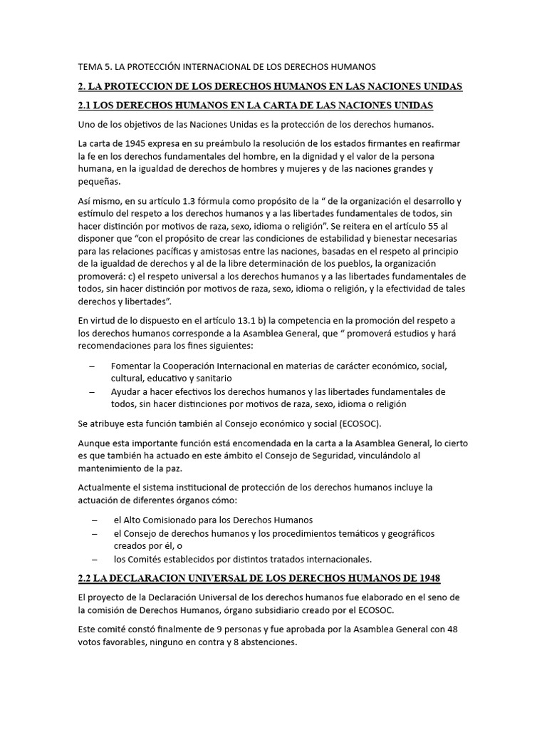 TEMA 5 Imp | PDF | Derechos humanos | Convenio europeo de derechos humanos