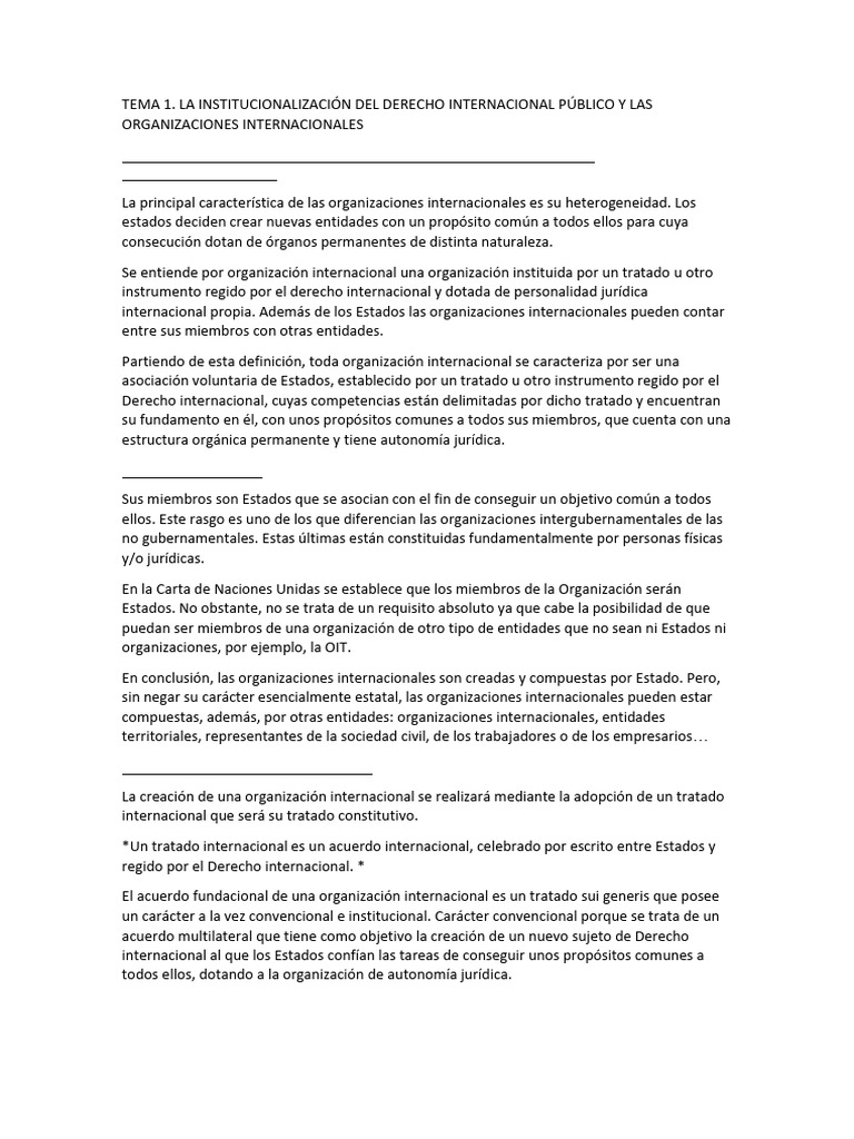 Tema 1 | PDF | Tratado | Estado (política)