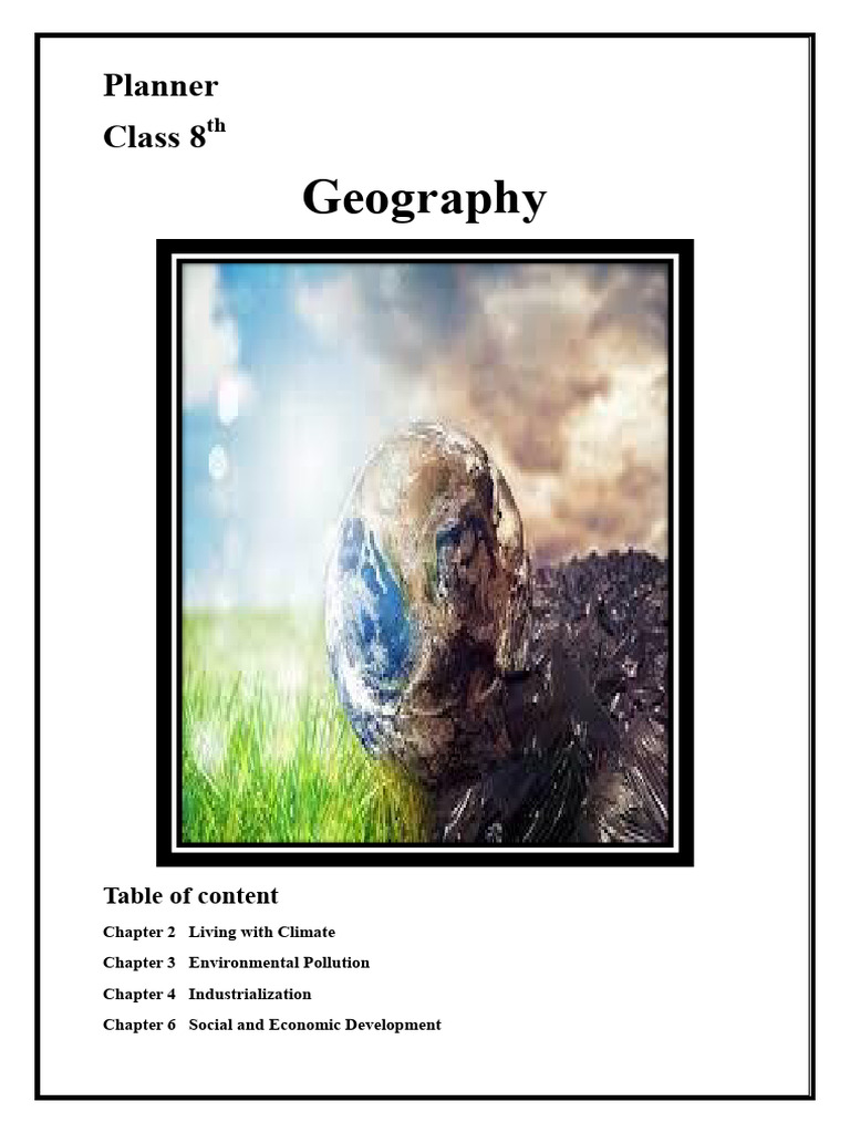 Geography & History Class 8th | PDF | Climate Change | Greenhouse Gas