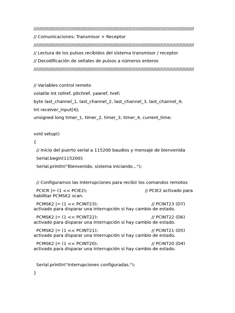 Codigo Modulo de Comunicaciones | PDF | Inalámbrico | Ciencias de la Computación