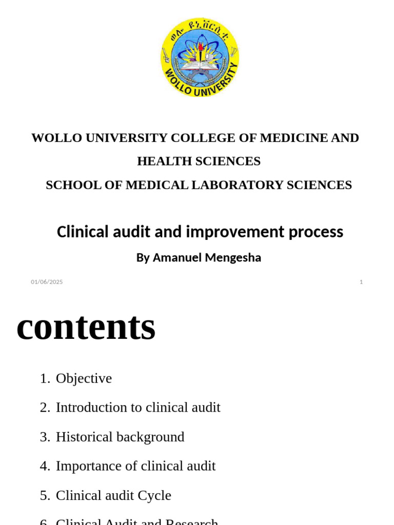 Clinical Audit Process Overview | PDF | Audit | Health Sciences