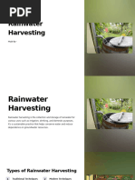 Rainwater Harvesting Techniques Explained | PDF