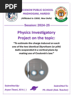 Class XII Physics Project (Pith Ball) | PDF | Electric Charge | Weight