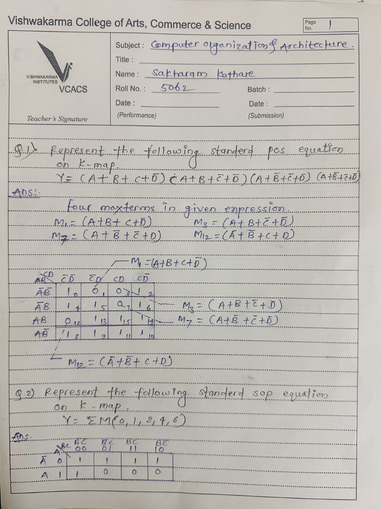 Coa Practical 3 | PDF