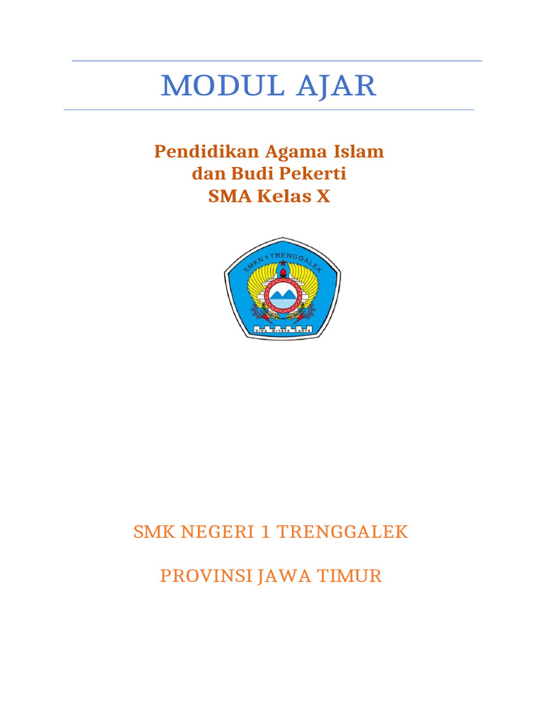MODUL AJAR SYUABUL IMAN KHAUF RAJA' DAN TAWAKAL | PDF
