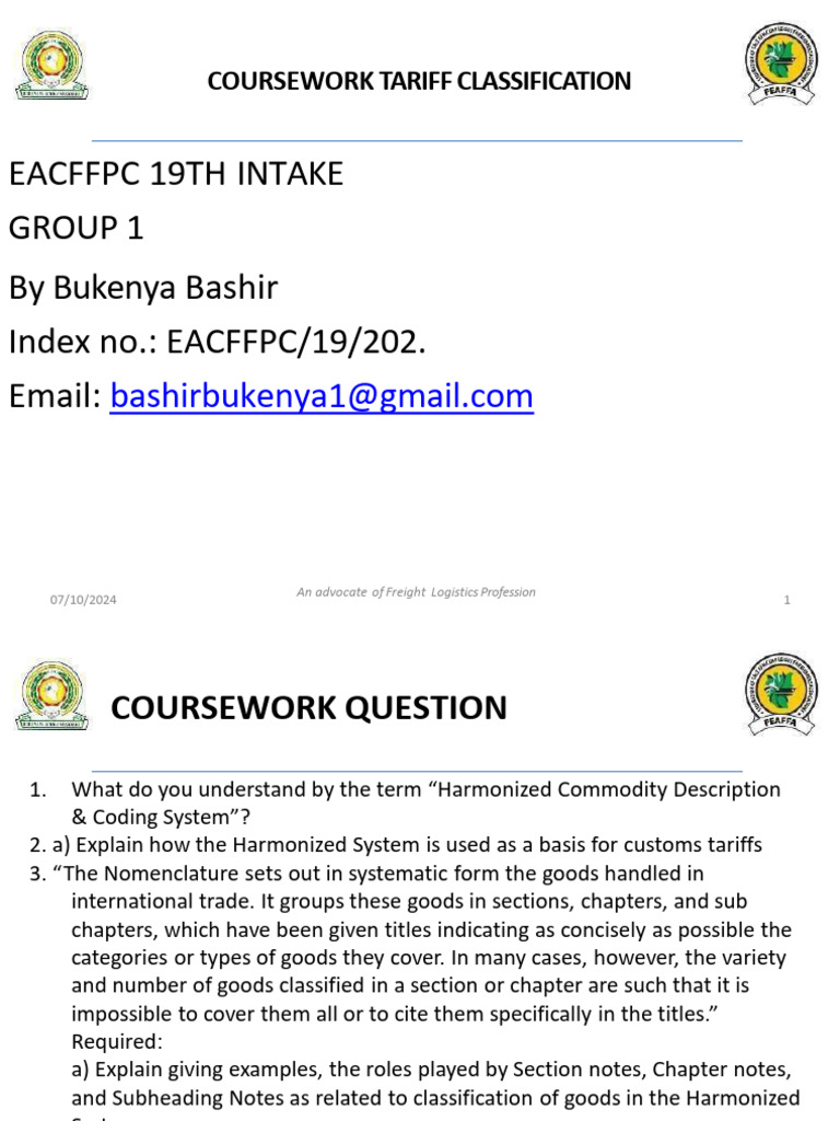 Understanding Harmonized Tariff Classification | PDF