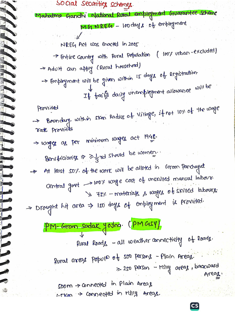 social security schemes ias pcs Simplified_240102_190117 | PDF