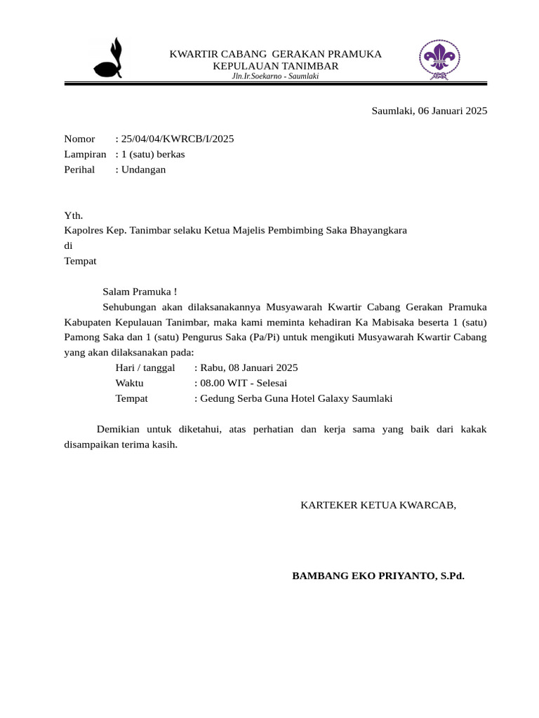 Undangan Untuk Saka | PDF