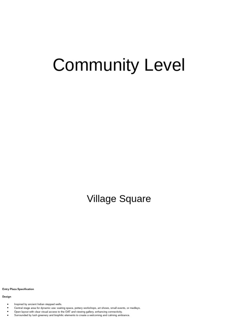 Community Level Specification | PDF | Solar Energy | Natural Environment