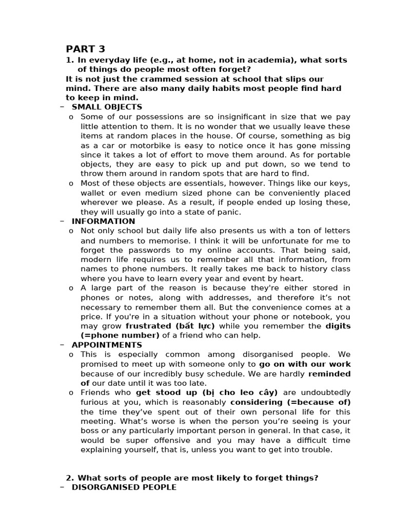 [MEMORY] PART 3 | PDF | Memory | Neuroscience