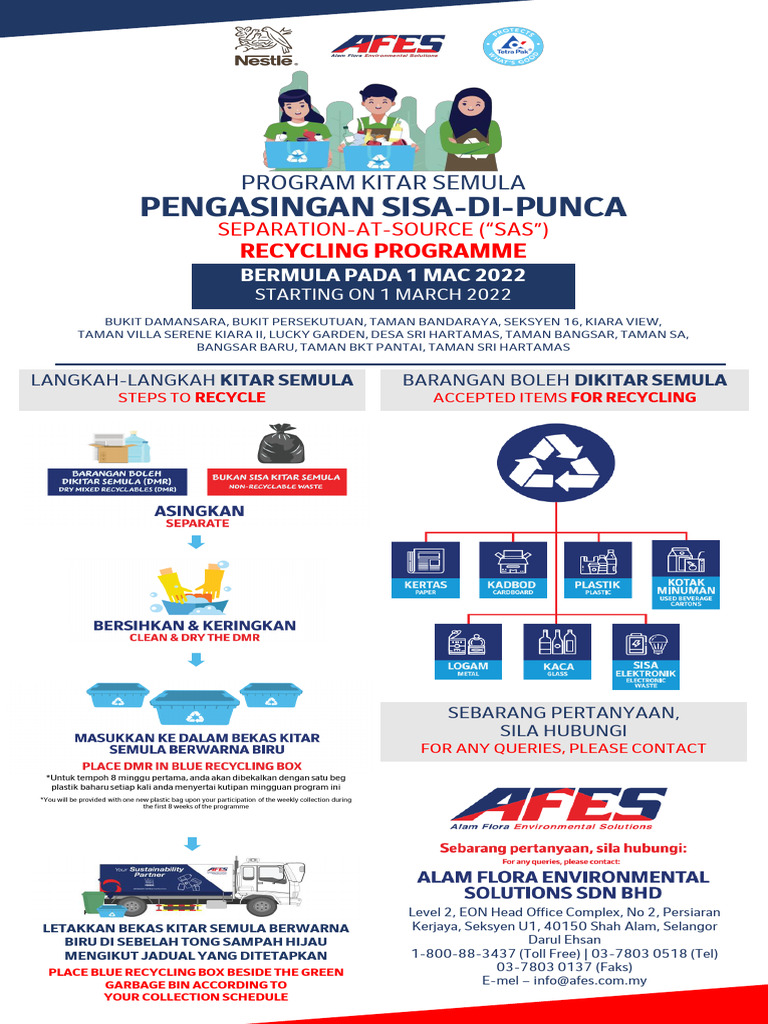 Separation at Source Recycling Programme Nestle X AFES (V2) | PDF