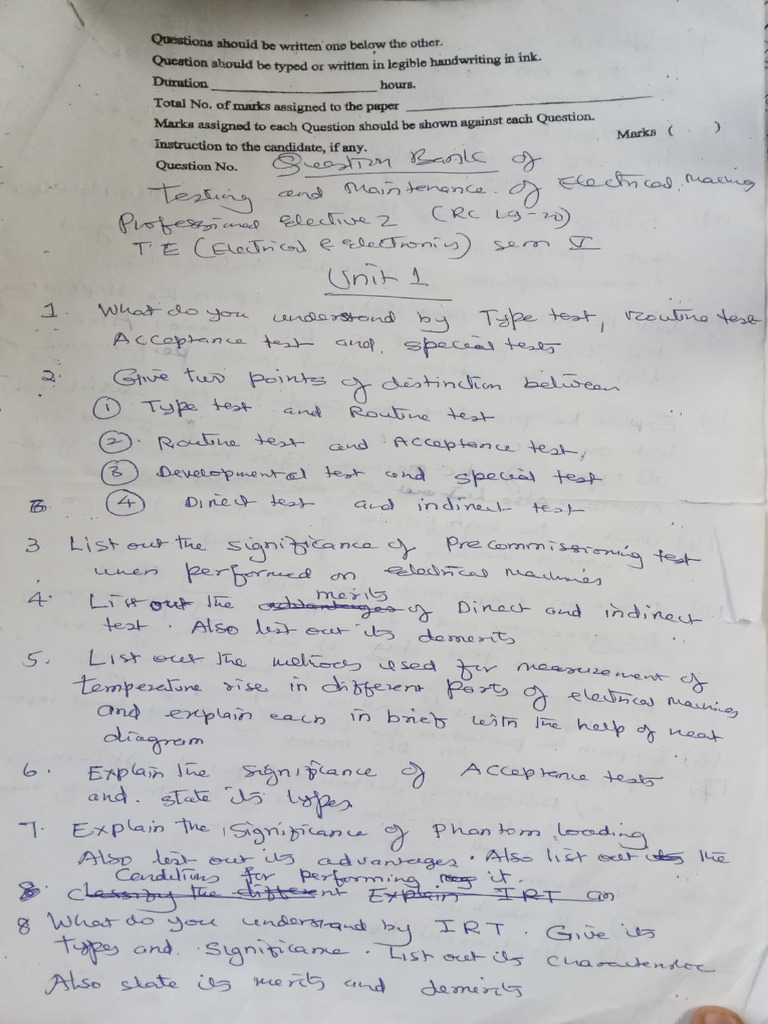 All Units Question Bank | PDF