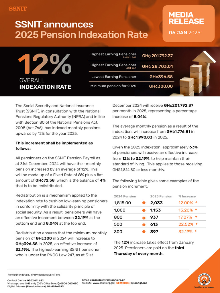 Media Release - 2025 Pensions Indexation - 250106 - 121455 | PDF | Pension | Indexation