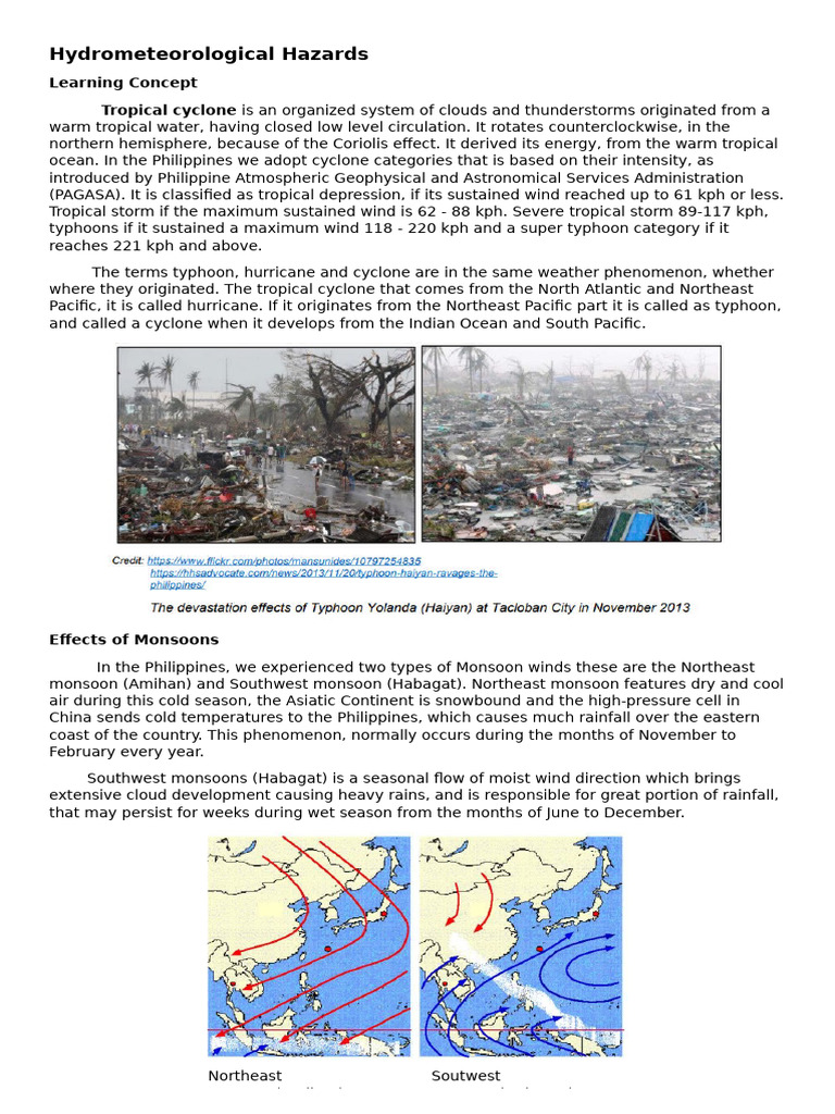 Hydrometeorological Hazards | PDF | Tropical Cyclones | Flood