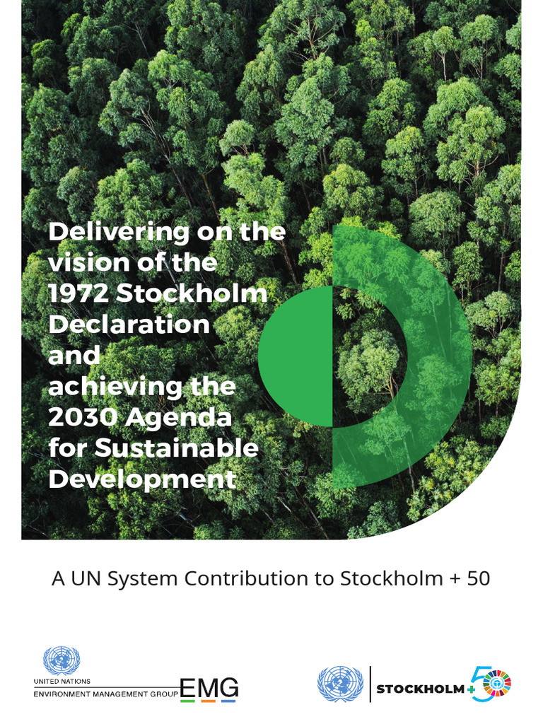 UNEP EMG Delivering On The Vision of The 1972 Stockholm Declaration Rev3 | PDF | Sustainability ...