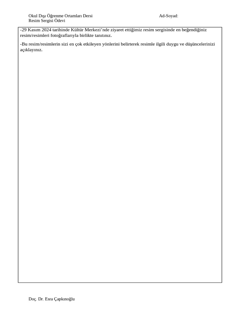 Ara Odev Resim Sergisi | PDF