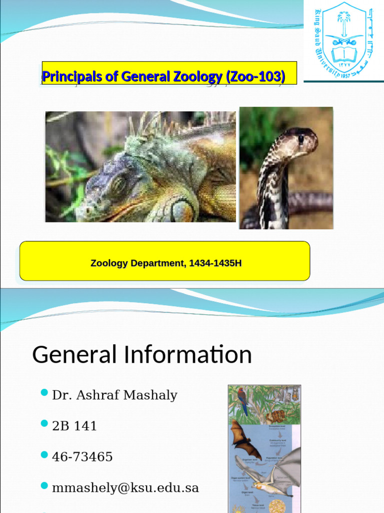 General Zoology Course Overview | PDF | Zoology | Biology