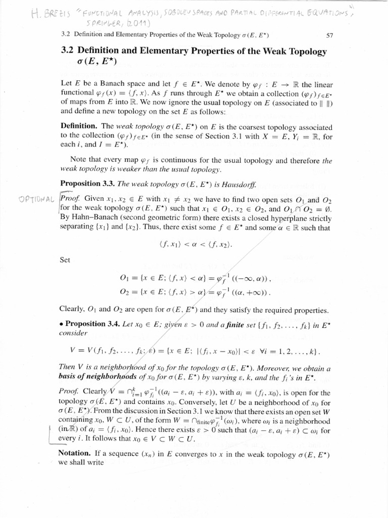 Functional Analysis Preliminary | PDF