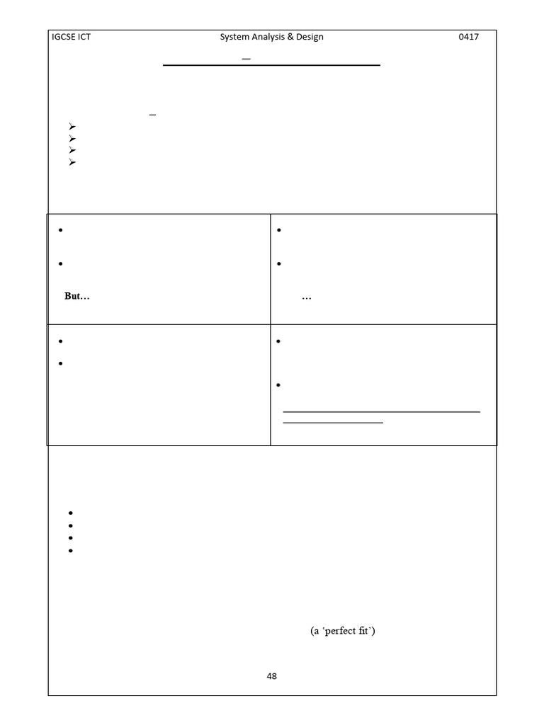 IGCSE ICT System Life Cycle Overview | PDF | System | Usability