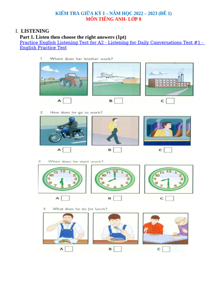 Đề Q1 | PDF | Bullying