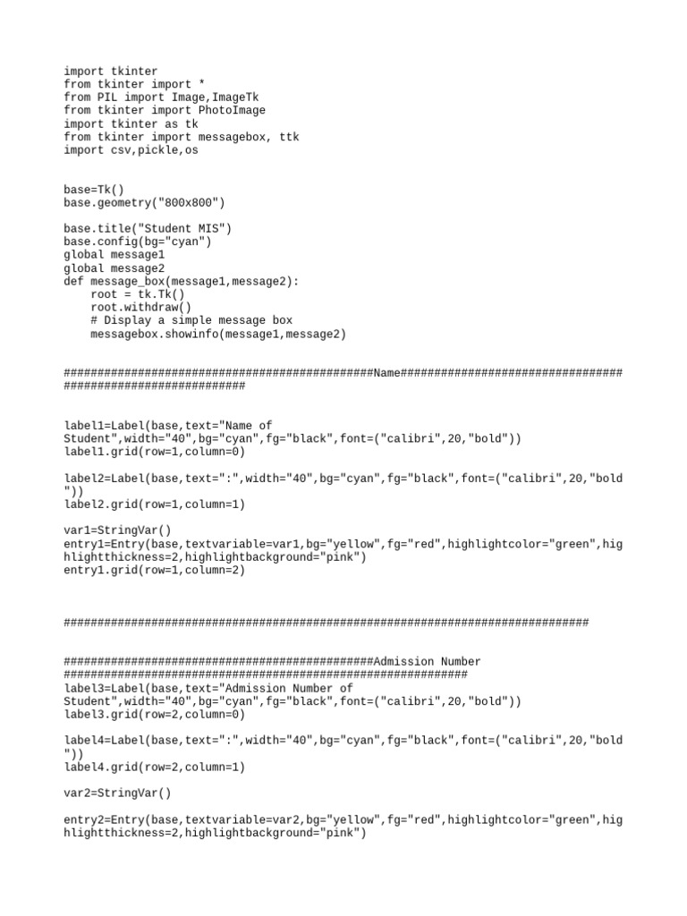 CSV Connectivity With Gui Interface - Py | PDF | Computing | Software