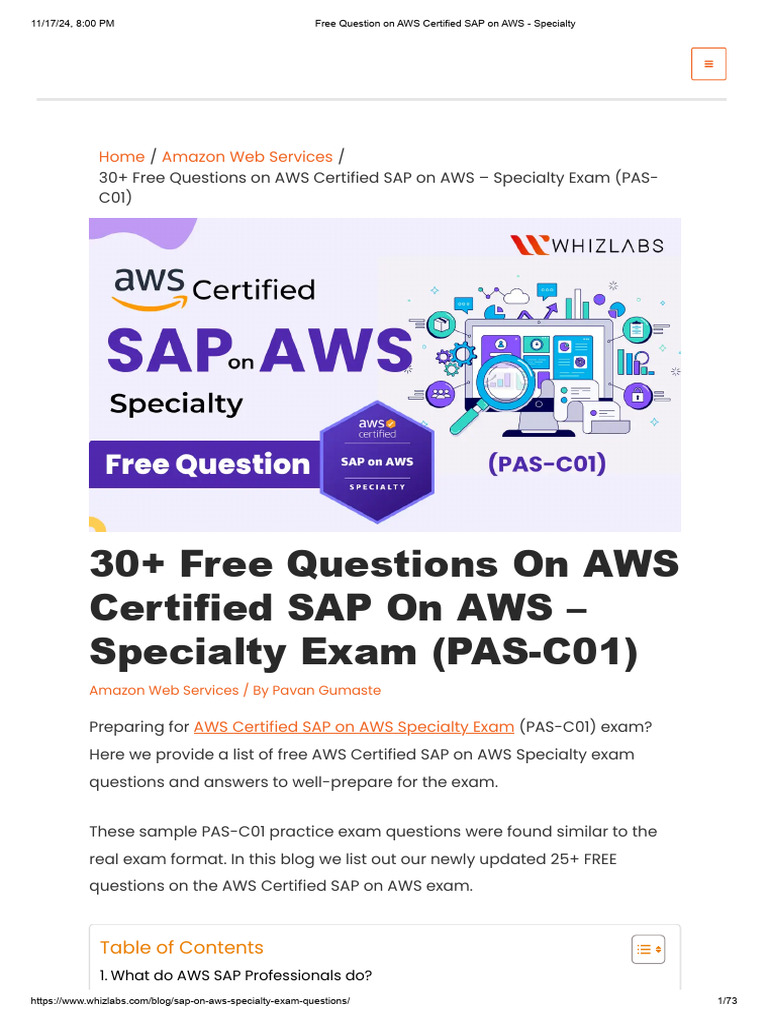 Free Question on AWS Certified SAP on AWS - Specialty | PDF | Cloud Computing | Replication ...