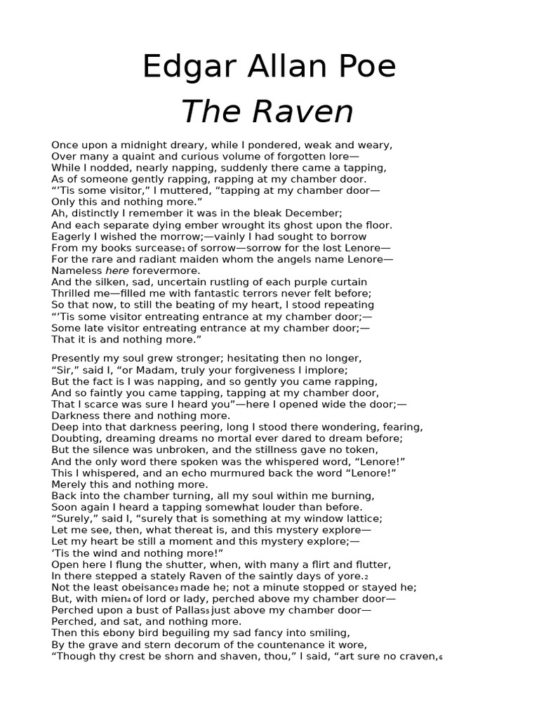 Gothic Poetry Enthusiasts | PDF | The Raven | Religious Belief And Doctrine