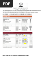 Cambridge O Level Datesheet 2025 | PDF