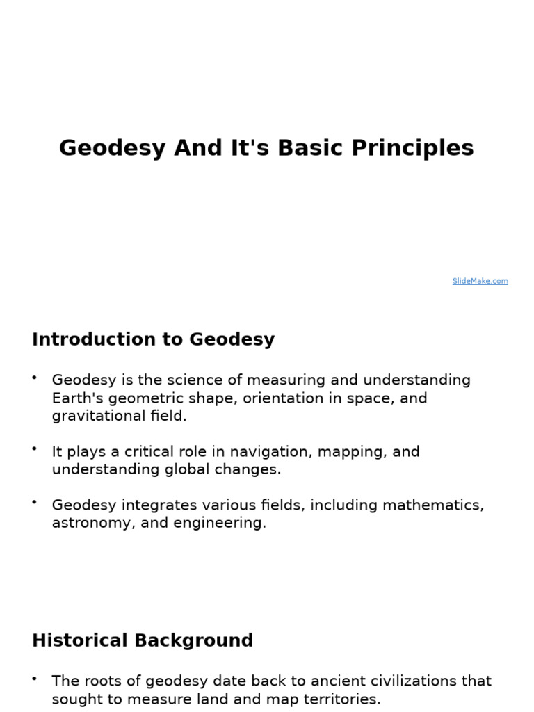 Geodesy and It's Basic Principles | PDF | Geodesy | Geophysics