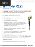 Trimble R750 Quick Start Guide | PDF | Wi Fi | Wireless Access Point