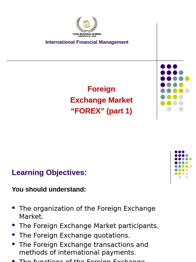 Foreign Exchange Market Part1 | PDF | Foreign Exchange Market ...