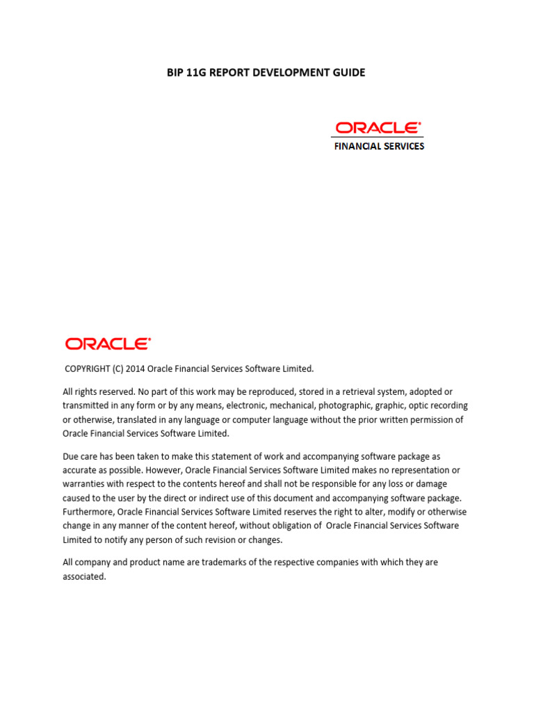 Report FCR BIP 11g Guide | PDF | Java (Programming Language ...