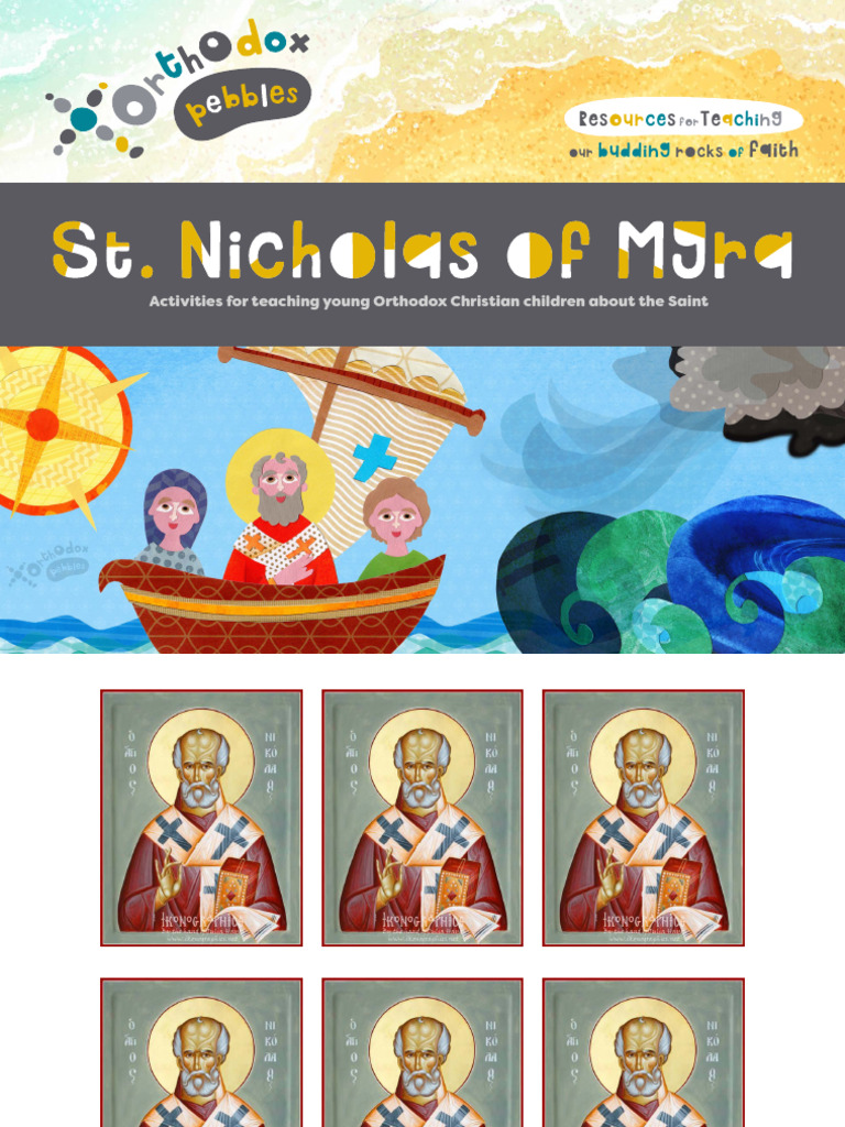 Orthodox Pebbles ST Nicholas Printables | PDF | Saint | Origami