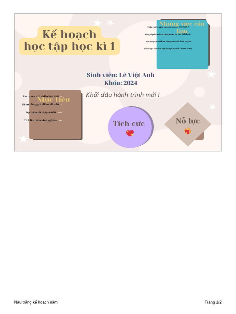 Nâu trắng kế hoạch năm - 20241002 - 150244 - 0000 | PDF