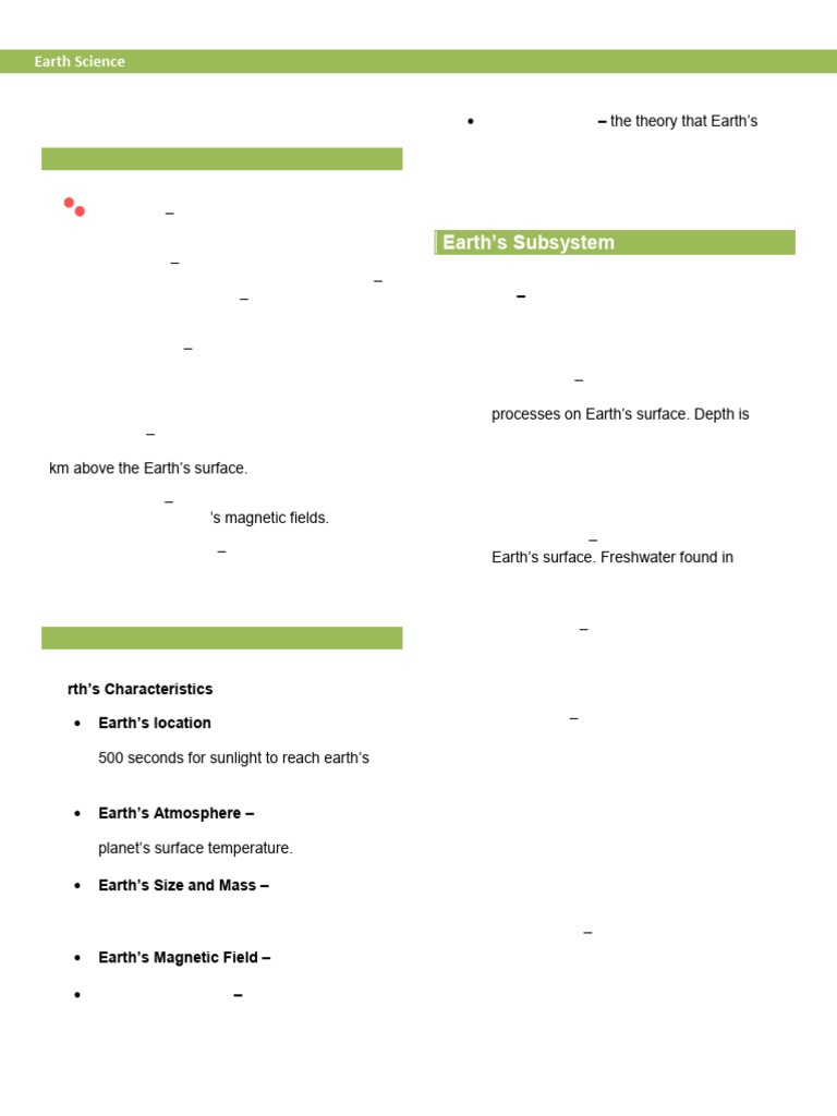 Earth-Science-Notes-output-compressed (1) 1ST SEM | PDF | Minerals ...