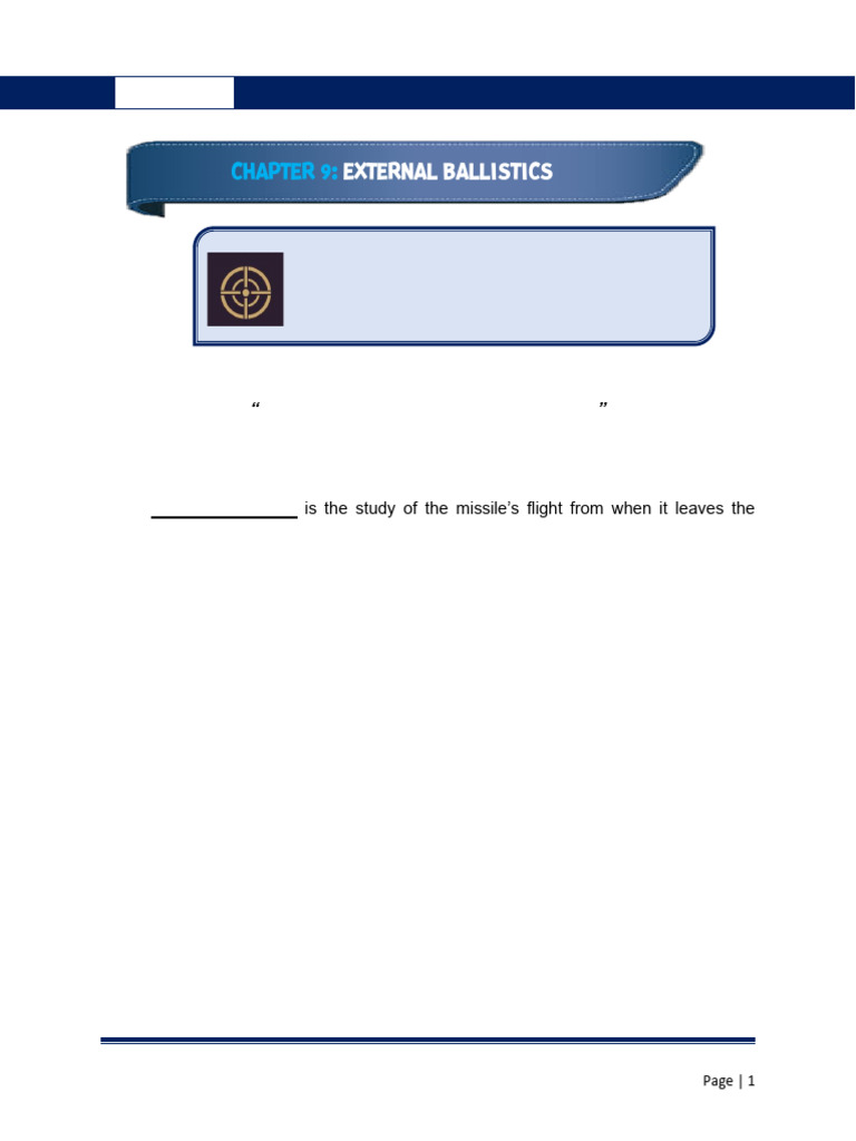 Chapter 9 - External Ballistics | PDF | Bullet | Gun Barrel