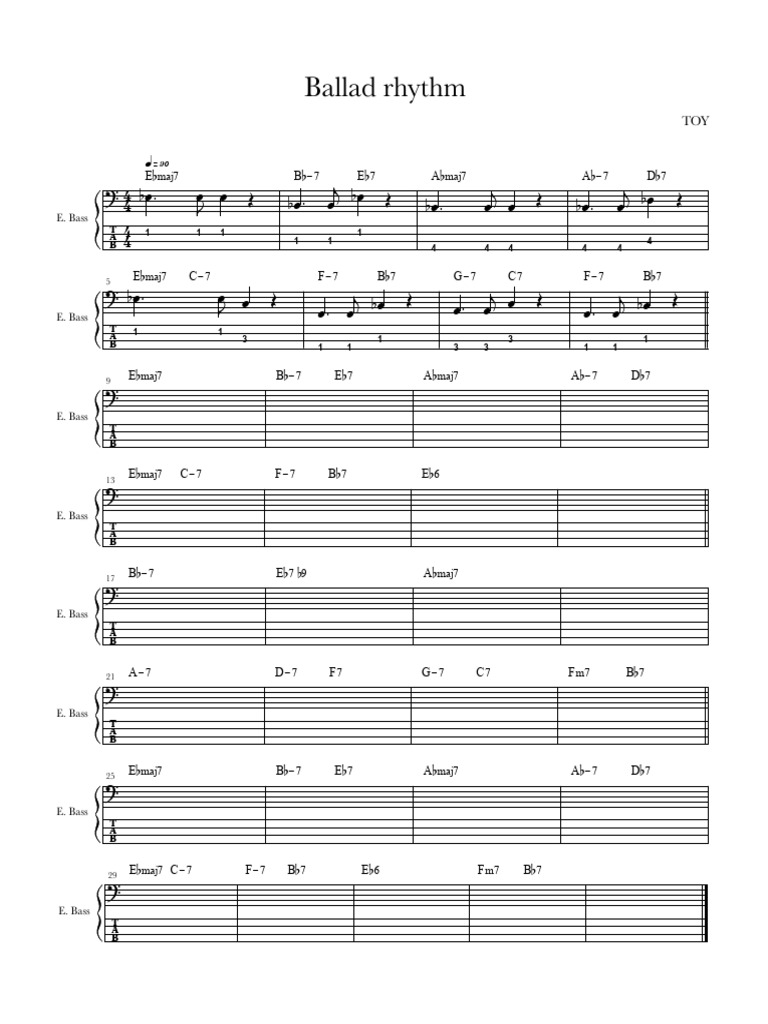 Ballad Rhythm | PDF