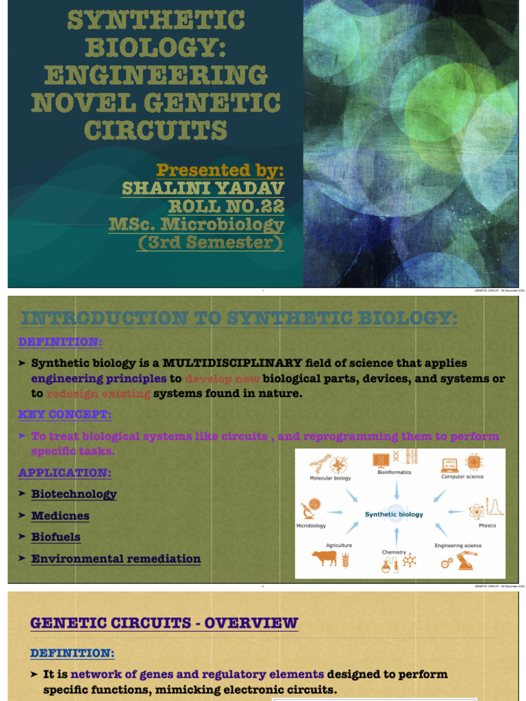 Engineering Novel Genetic Circuits | PDF | Repressor | Gene