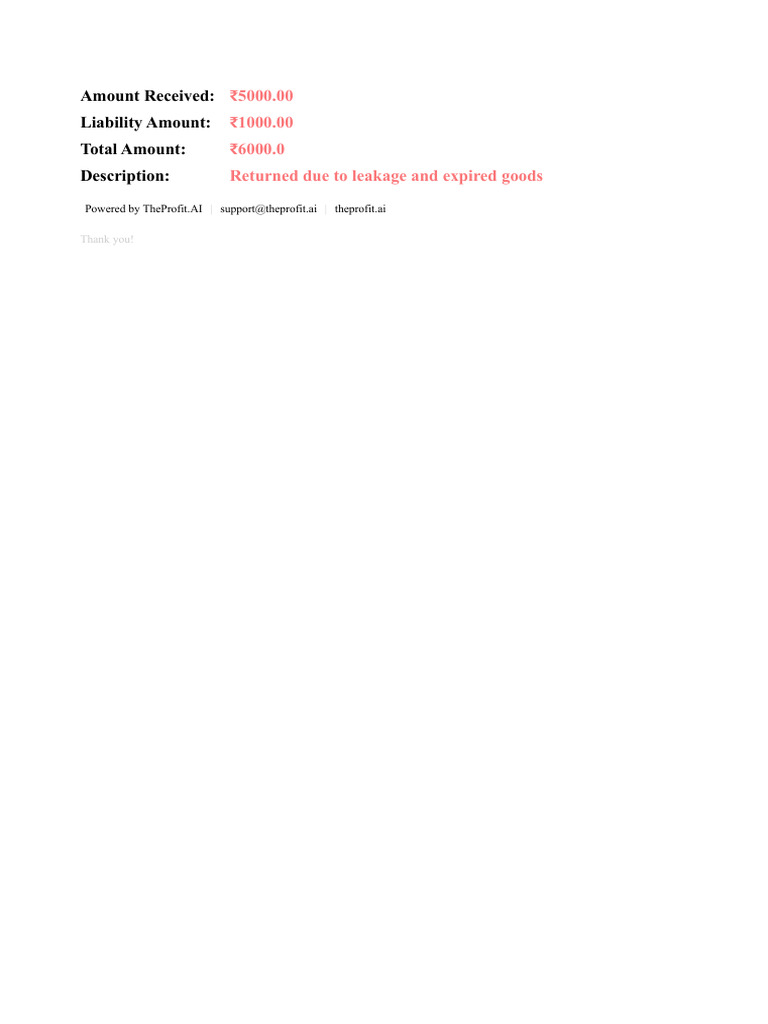 Return Voucher 6 | PDF