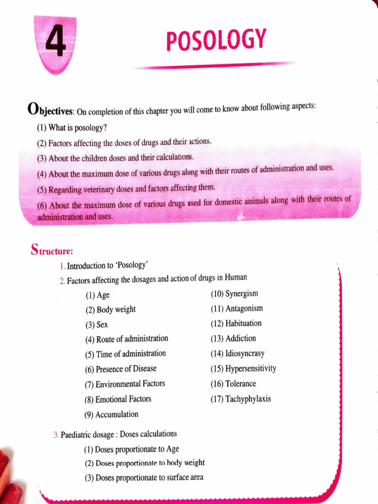 posology (ak seth) | PDF | Dose (Biochemistry) | Chemistry