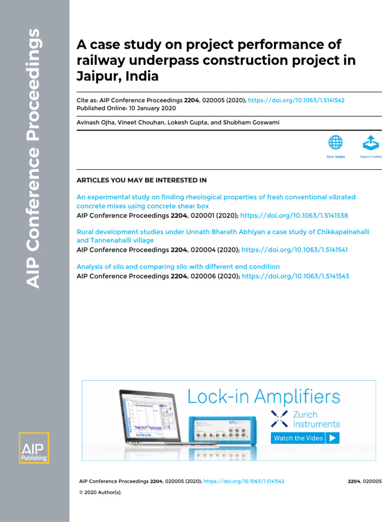 2020 paper published in AIP proceedings | PDF | Errors And Residuals ...
