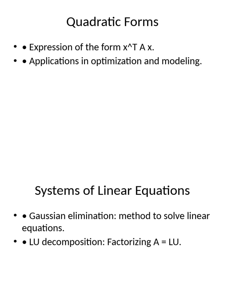 Linear Algebra 3 | PDF