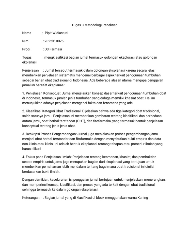 [Gabungkan]Tugas 3 Metodologi Penelitian pipit (1) | PDF