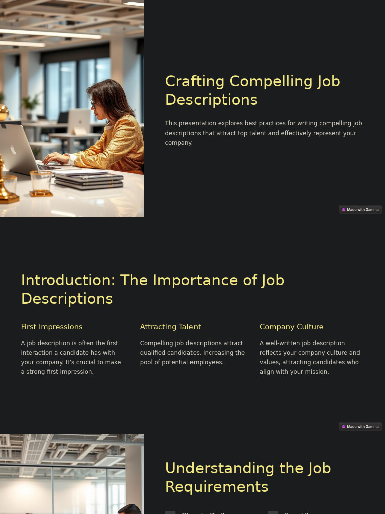 Crafting Compelling Job Descriptions | PDF | Business
