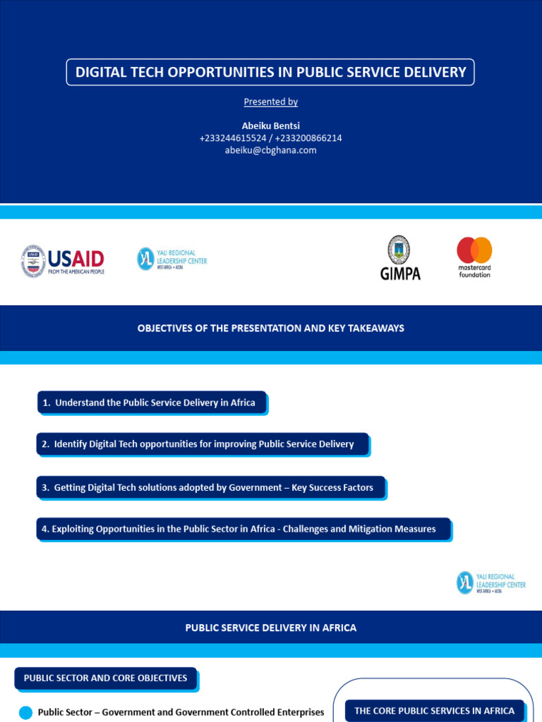 Public Service Delivery in Africa | PDF | Africa | Welfare